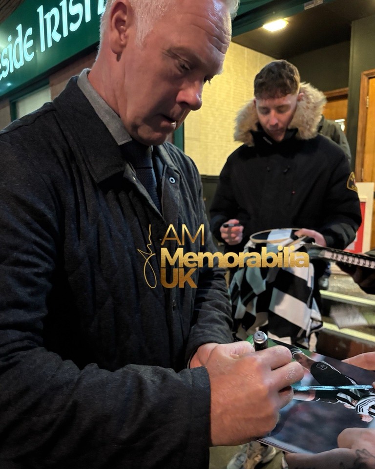 Warren BARTON Hand Signed Newcastle United FC A4 Photo PROOF/COA! | eBay
