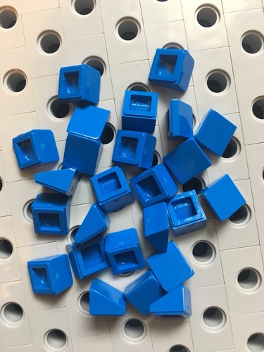 Lego Blue 1x1x2/3 Mini Slopes Roof Tile Bricks 1 X 1 Smooth Finishing ...