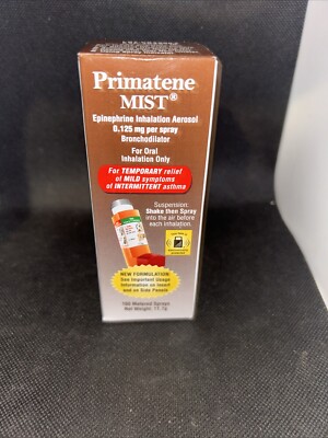 Primatene 1 Mist Asthma Relief Inhaler 160 Metered Spray 317270553007 ...