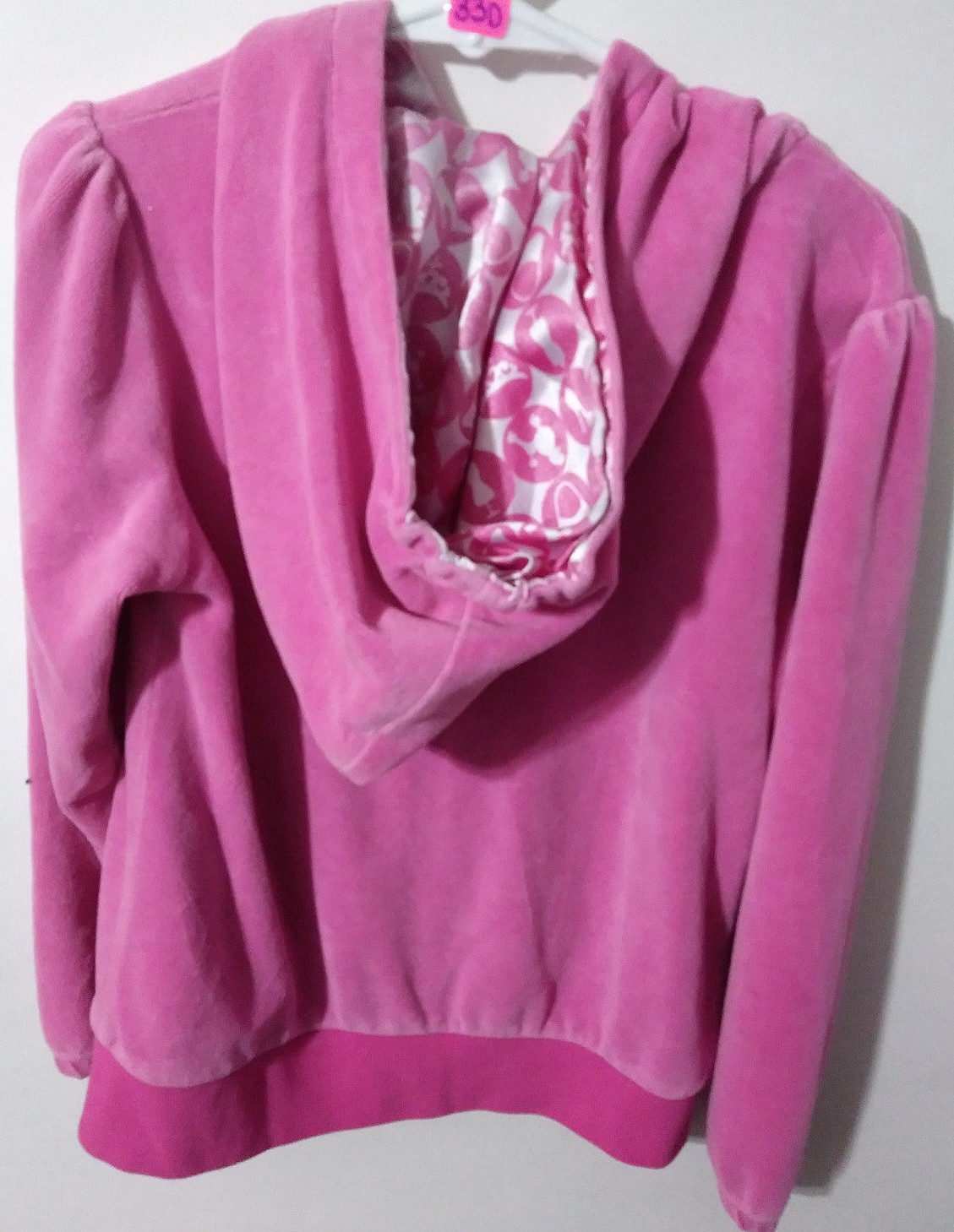 BARBIE Girl SIZE 6/6X PINK "BARBIE" HOODED FULL ZIP TOP #75D | eBay
