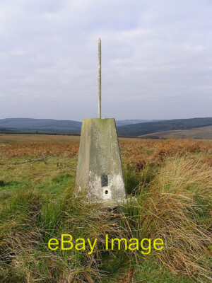 Photo 6x4 The trig point at Blackwool Law Redesdale Camp At 266m with a ...
