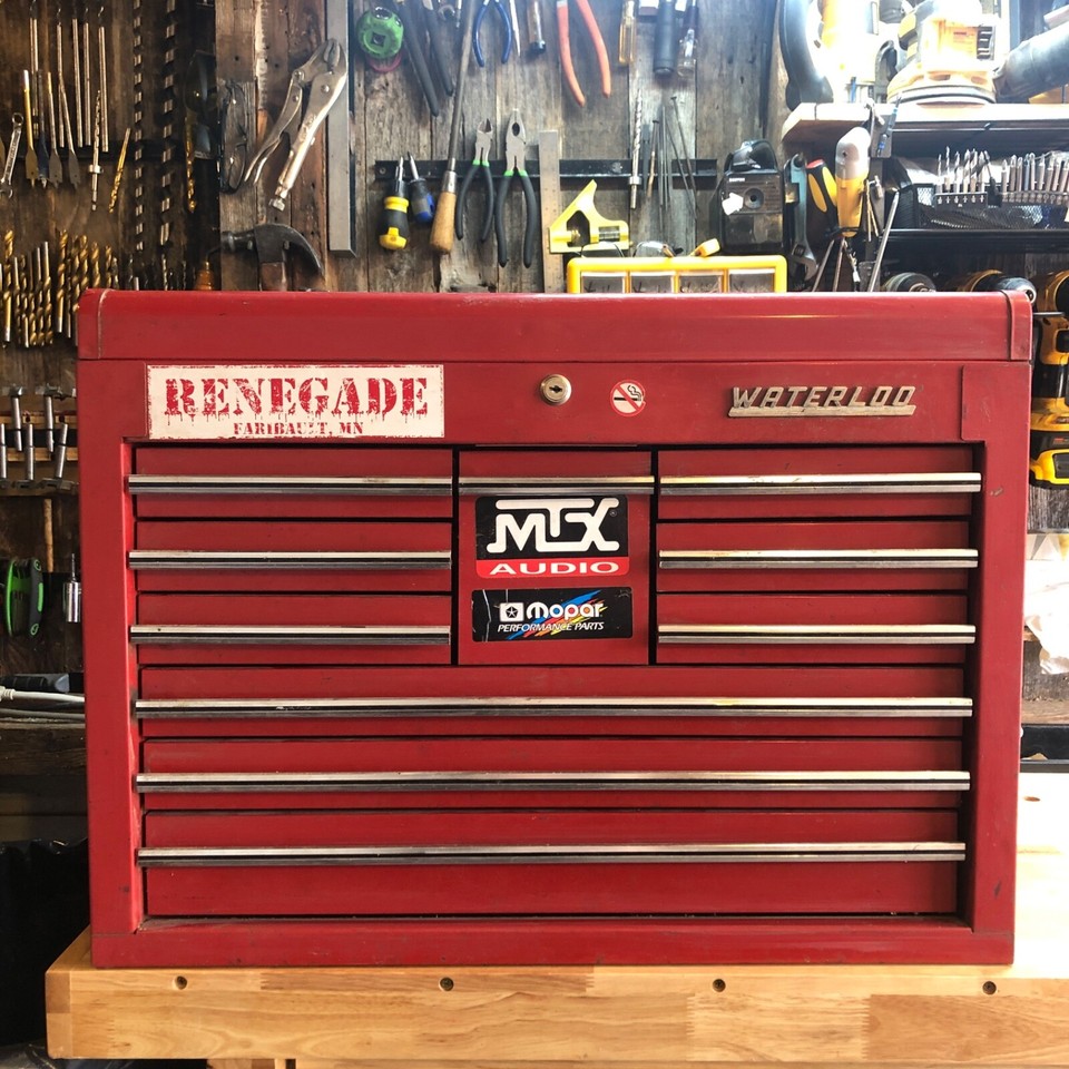 WATERLOO PROFESSIONAL WI-1000 10 DRAWER TOOLBOX WITH LOCK NO KEY | eBay