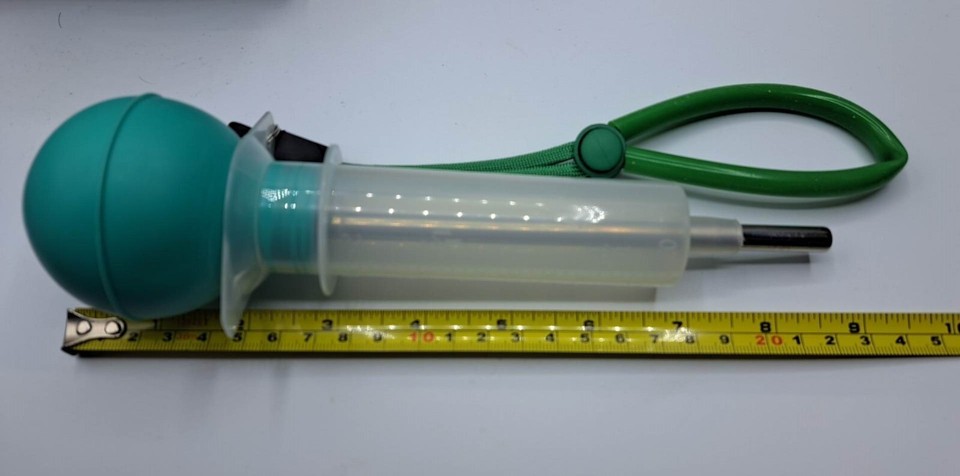 CS1 14" Gold Prospecting Crevice Sniping Bulb Suction Tool +Tether DEEP ...