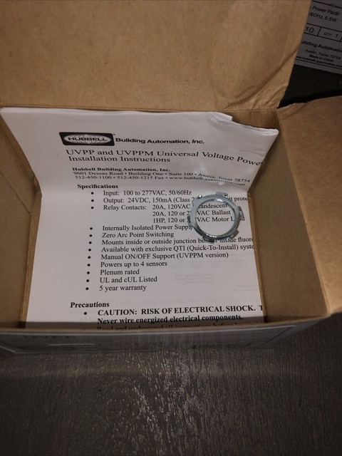 Hubbell Building Automation UVPP Universal Voltage Power Pack Ed4u9000 ...