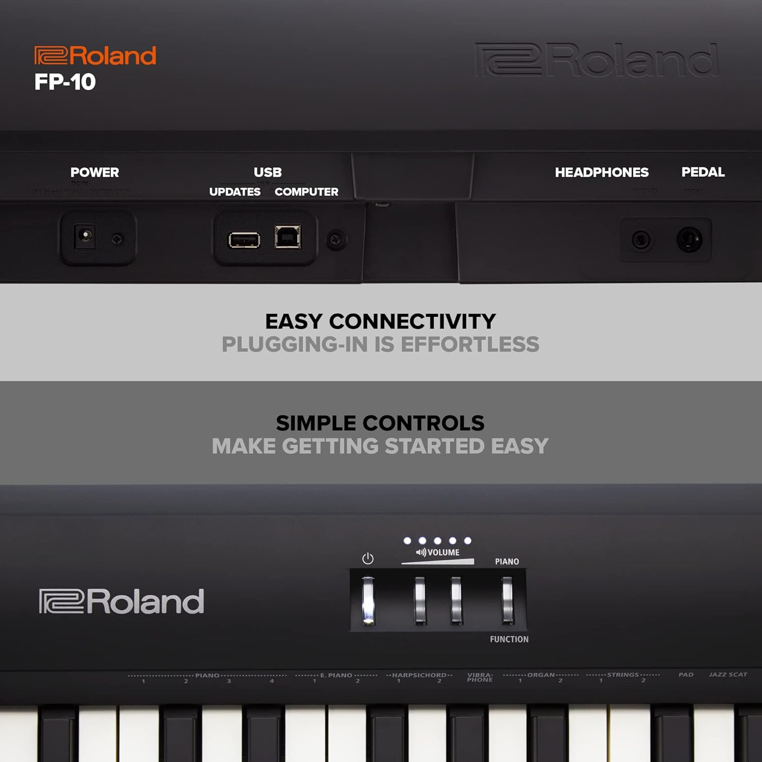 Roland FP-10 ACR Digital 88-Keys Bluetooth Digital Piano for sale ...