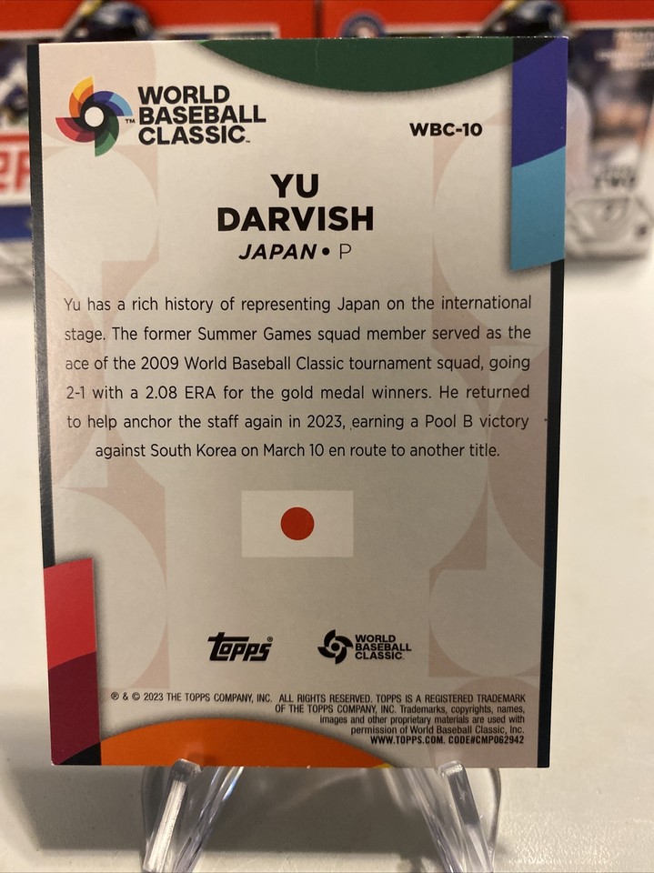 2023 TOPPS SERIES 2 YU DARVISH WORLD BASEBALL CLASSIC WBC-10 JAPAN | eBay
