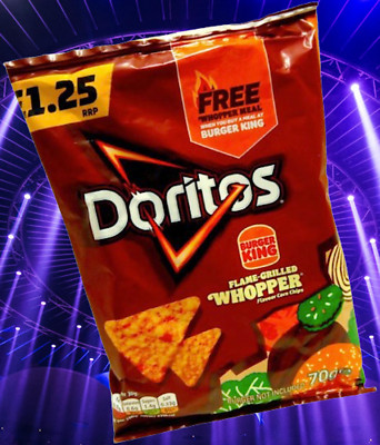 Doritos BK Limited Time~Limited Edition Flame Grilled Whopper Flavored Chips🧀 | eBay