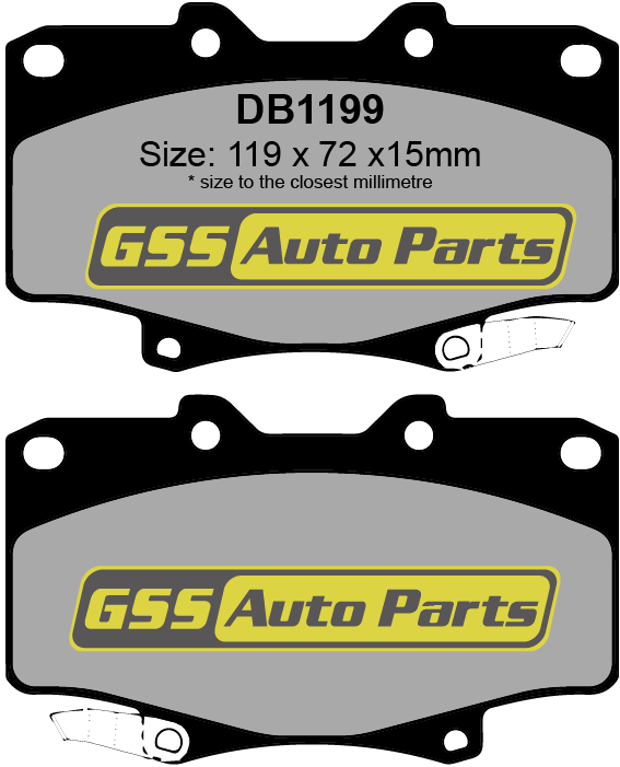 Front T/p Brake Disc Rotors & Budget Brake Pads TD784-DB1199 RDA784 | eBay