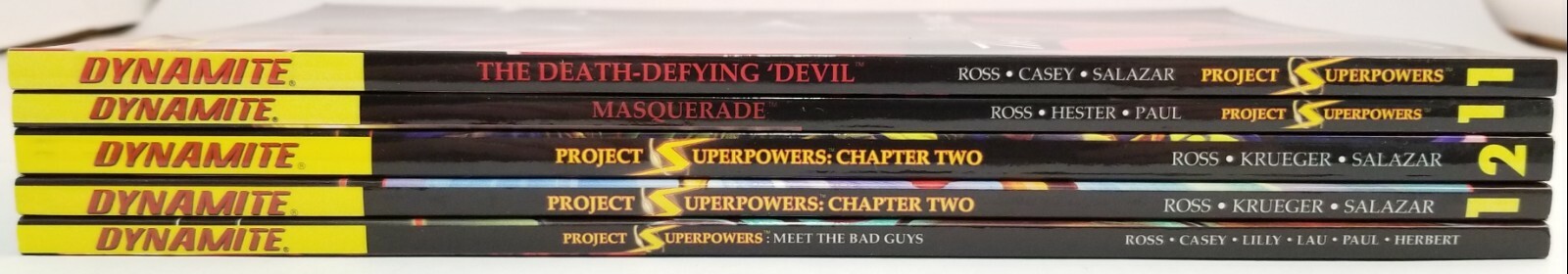 Lot of 5 Project Superpowers~Dynamite~Chapter Two~Masquerade~Devil~Bad ...