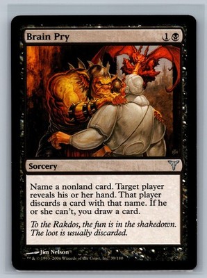 Magic The Gathering Dissension Brain Pry #39/180 MTG TCG CCG | eBay