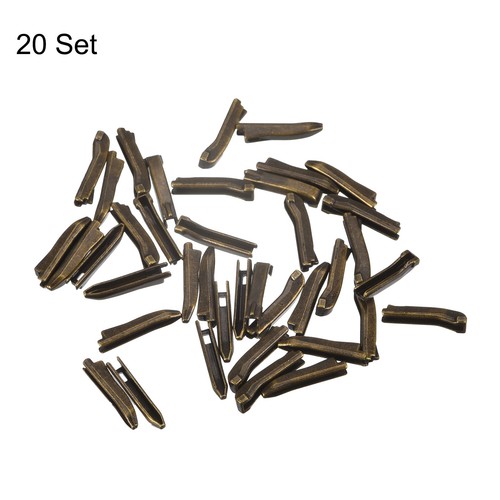 20 Sets Double Open Zipper Repair Latch Kits, #3 for Jacket Coat ...