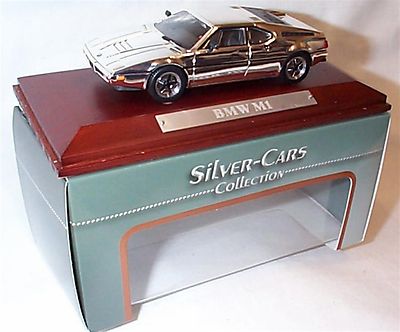 BMW M1 Silver Cars Collection New in box | eBay UK