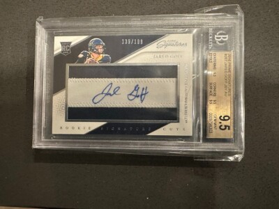 JARED GOFF 2016 PANINI PRIME SIGNATURES ROOKIE SIGNATURE CUTS BGS 9.5 ...