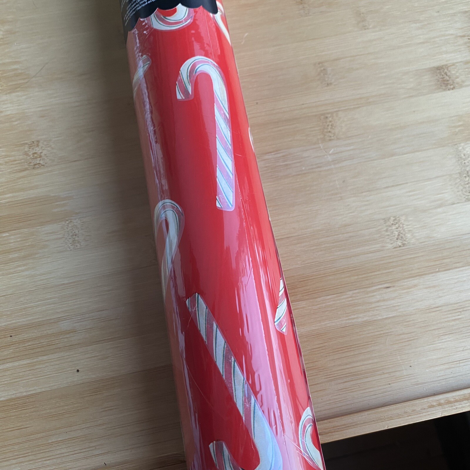 FAO Schwarz Vintage Style Roll Wrapping Paper Christmas Peppermint ...