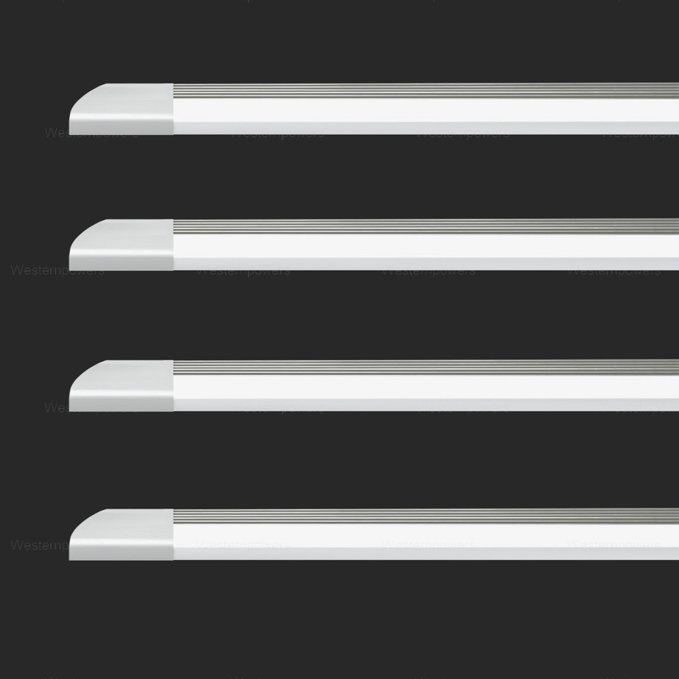4 Pack 54W LED Shop Light Garage Workbench Ceiling Light Linear High ...