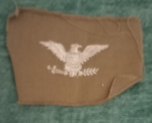 WW2 ARMY COLONEL OFFICER INSIGNIA Embroidered patch | eBay