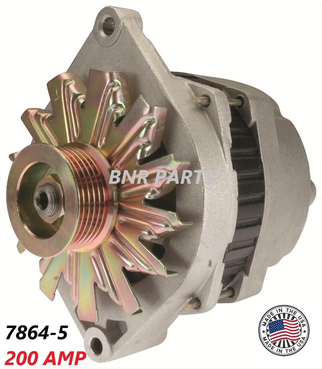 200 AMP 7864-5 Alternator Chevy Buick Cadillac Pontiac High Output NEW ...