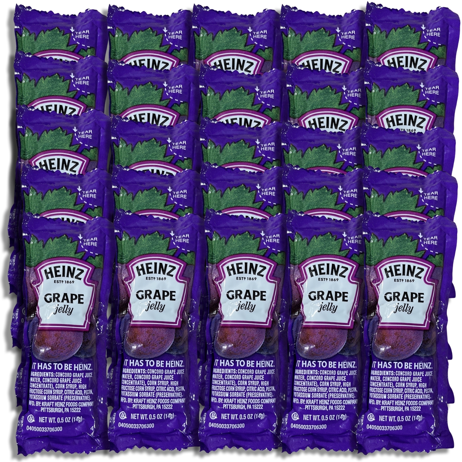 Grape Jelly & Strawberry Jam Single Serve Packets Combo | Pack of 50 | eBay
