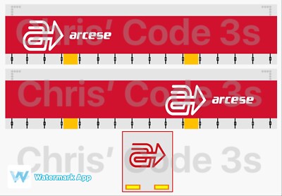 Code 3 Adhesive Vinyl Trailer Decal - Arcese Livery - 1/50 1/76 1/148 ...