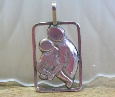 Mother and Child Pendant in Solid Sterlng Silver . Dad and Child ...