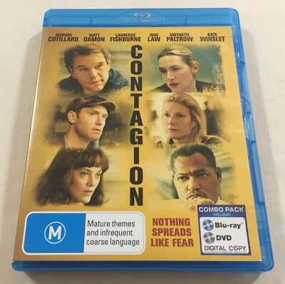 Contagion (2011) - Blu-Ray + DVD Region B/4 | VGC | Steven Soderbergh ...