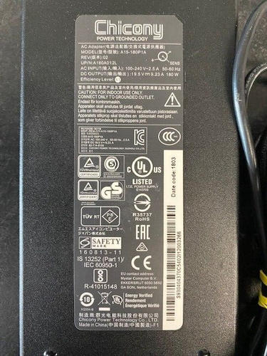 CHICONY A15-180P1A Laptop AC Power Adapter 19.5V 9.23A 180W | eBay
