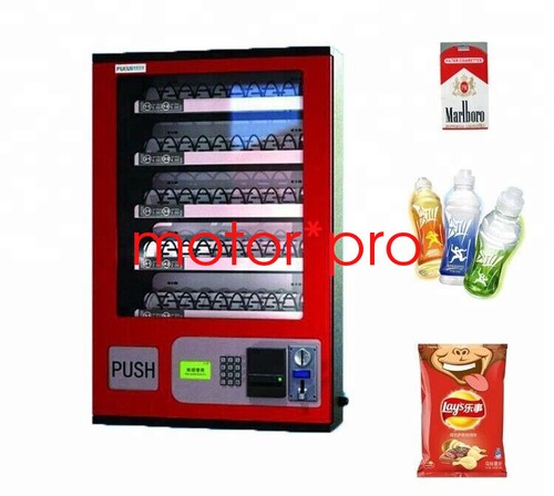 5 Slot Snack Vending Machine for Food/Drink/Snack Wall Mounted Money ...