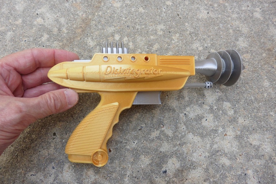 1950s Pyro Pyrotomic 3D Printed 1:1 Scale Plastic Ray Gun Replica Solid ...