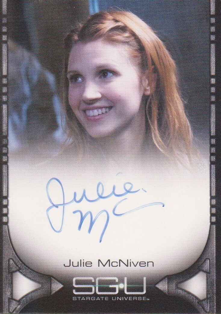 2011 STARGATE UNIVERSE SGU SEASON 2 JULIE McNIVEN AS GINN AUTOGRAPH ...