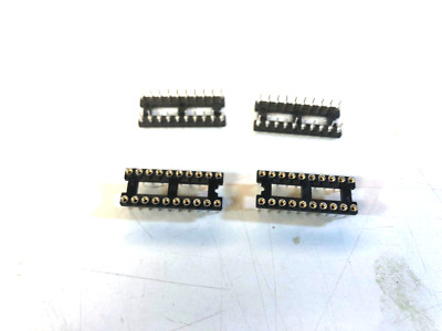 76 pieces 20-Pin DIP IC Sockets, Round gold sockets, tin tail pins | eBay