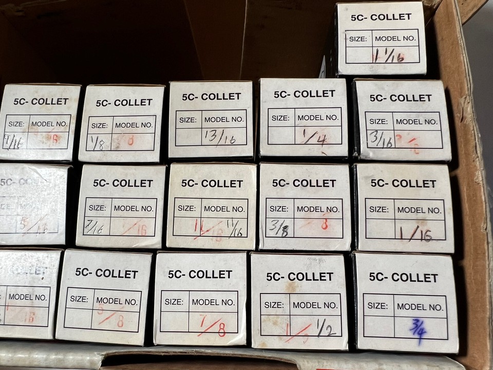 MHC - 5C-Machinist- COLLETS--16 Pieces. NOS--Misc.- Lot assortment. | eBay