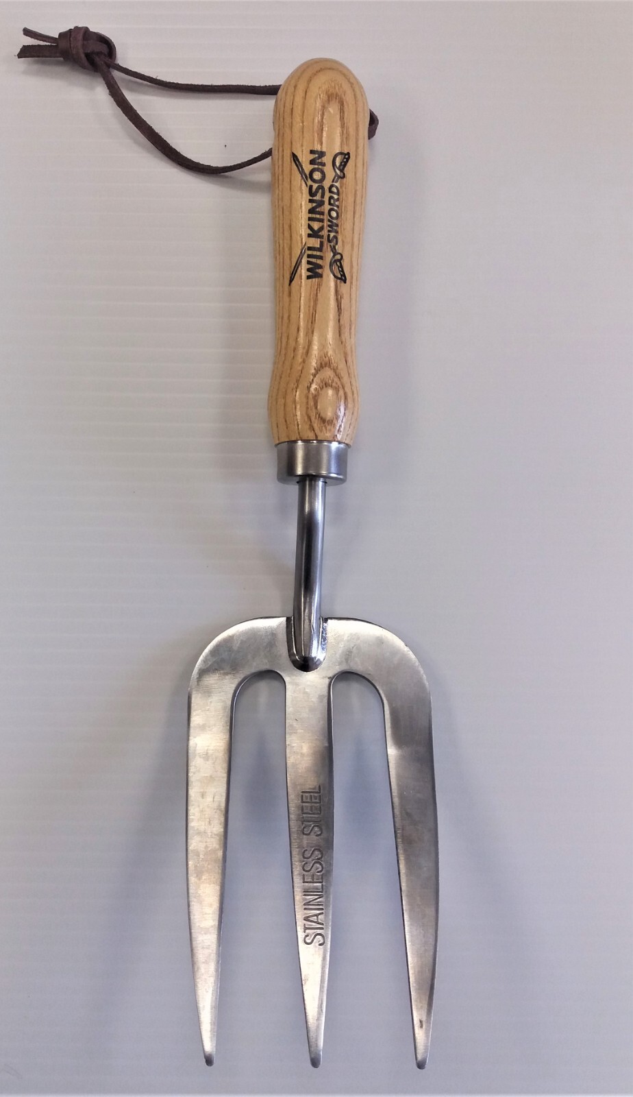 Hand Fork Stainless Steel Wilkinson Sword 3 Prong Wooden Handle ...