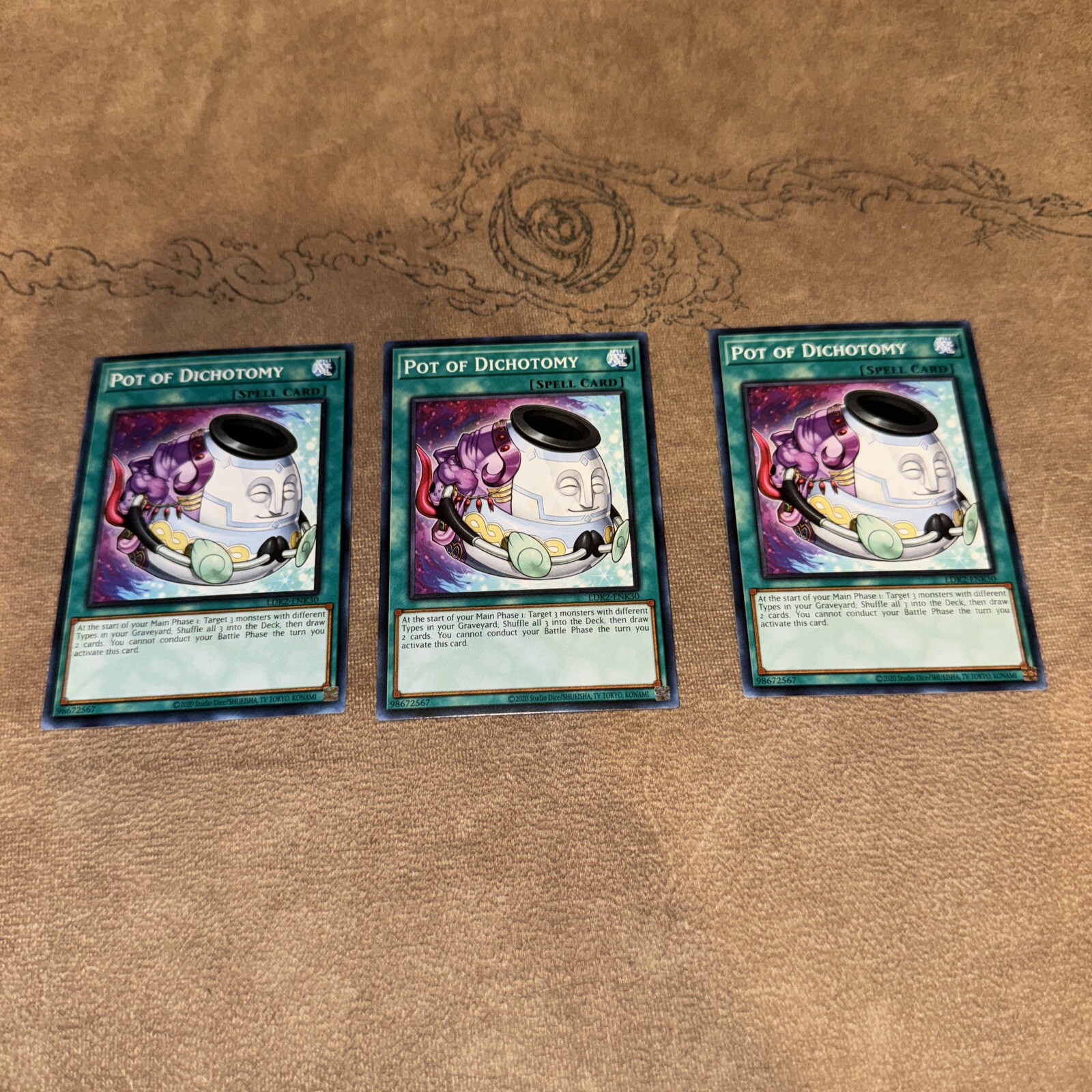 Yugioh! Pot of Dichotomy x3 LDK2-ENK30 Playset NEW Unlimited NM/M | eBay