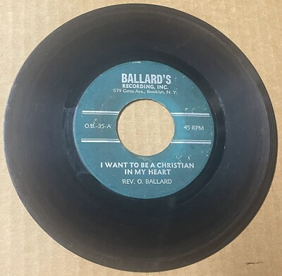 Rev. O. Ballard Sis. Lucille Ballard & Miracle Temple GOSPEL 45 BALLARD ...