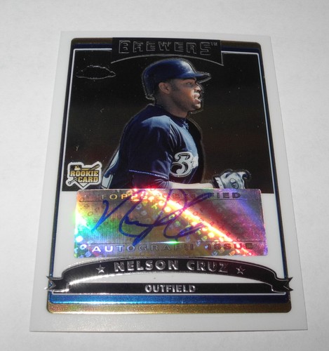 2006 Topps Chrome Baseball #346 Nelson Cruz Milwaukee Brewers ...