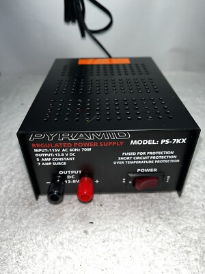 Pyramid PS 7KX 12 V DC Power Supply 13.8 V | eBay