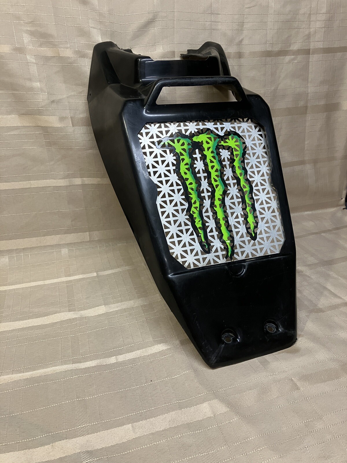 SUZUKI LT250R LT 250R QUADRACER BLACK MONSTER ENERGY PLASTIC NUMBER ...