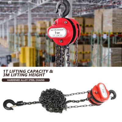 1 Ton Manual Chain Block Hoist Block and Tackle Chian Hoist Manual ...