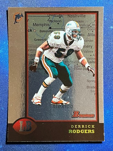 1998 Bowman Interstate Football #177 Derrick Rodgers Miami Dolphins | eBay