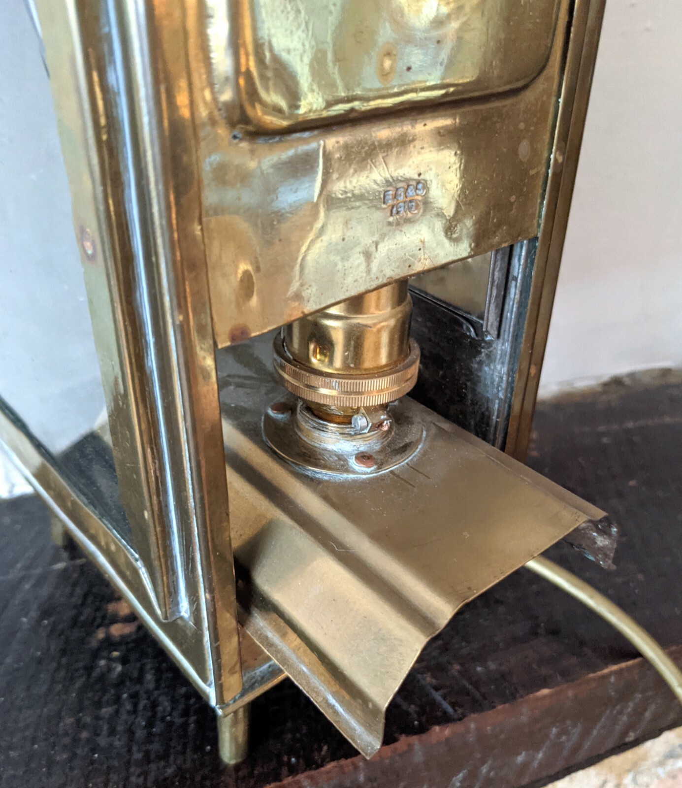 Eli Griffiths & Sons 1916 Birmingham British Ship Brass Bulpitt Lantern ...