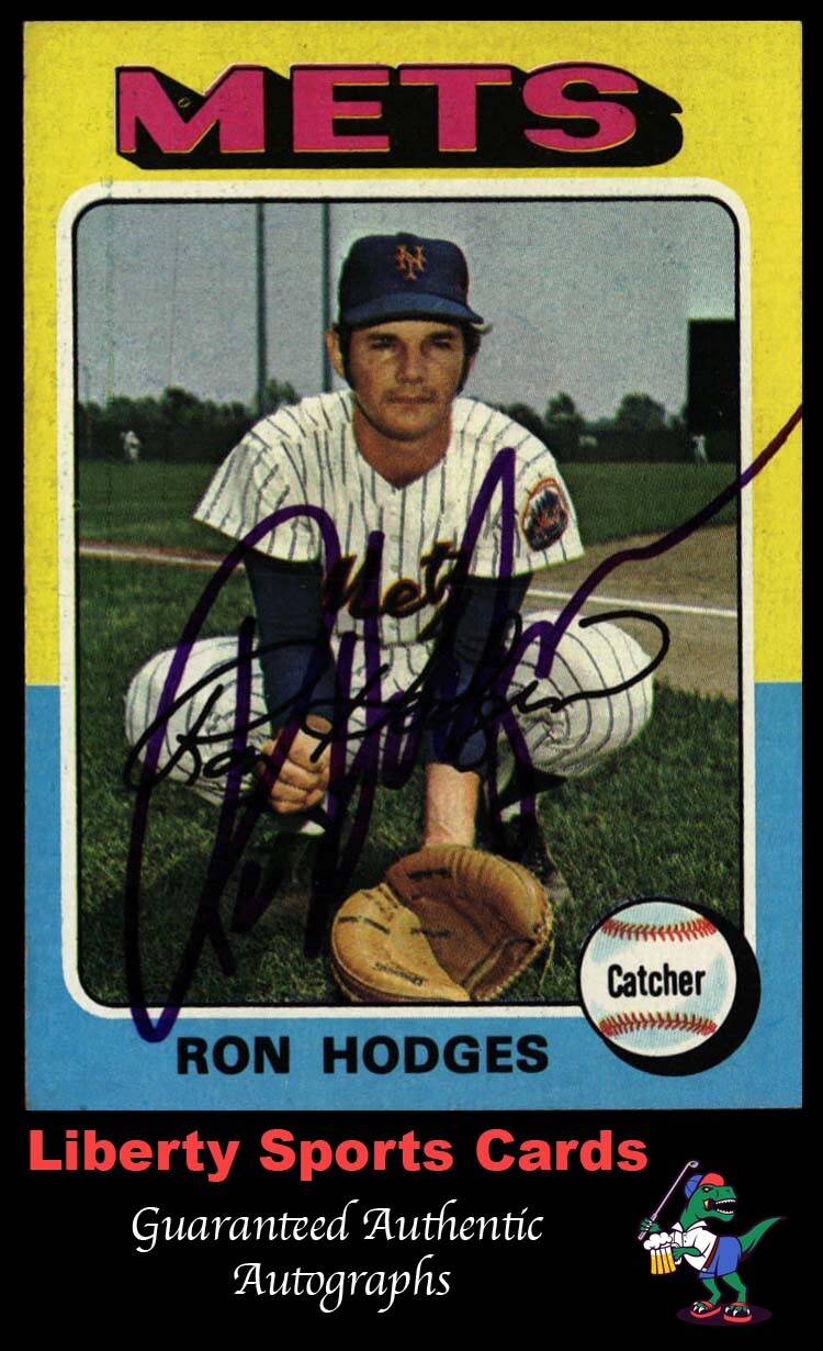 1975 Topps Ron Hodges #134 Authentic Autographed Card New York Mets | eBay