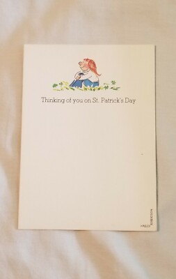 Vintage Funny Greeting Card Drinker St Patrick's Day Hadley Robertson ...