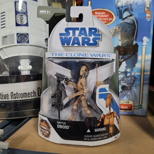 2008 STAR WARS THE CLONE WARS No7 "BATTLE DROID" 3.75" FIGURE NEW ...