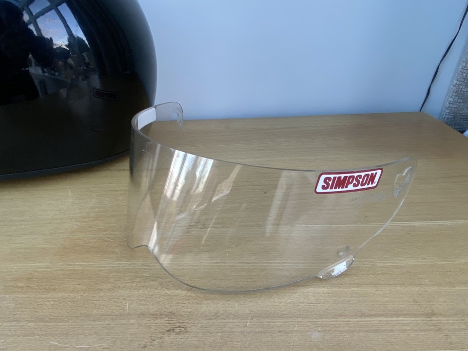 Simpson Bandit Style Racing Helmet Motorcycle – Retro Motorsport Track ...