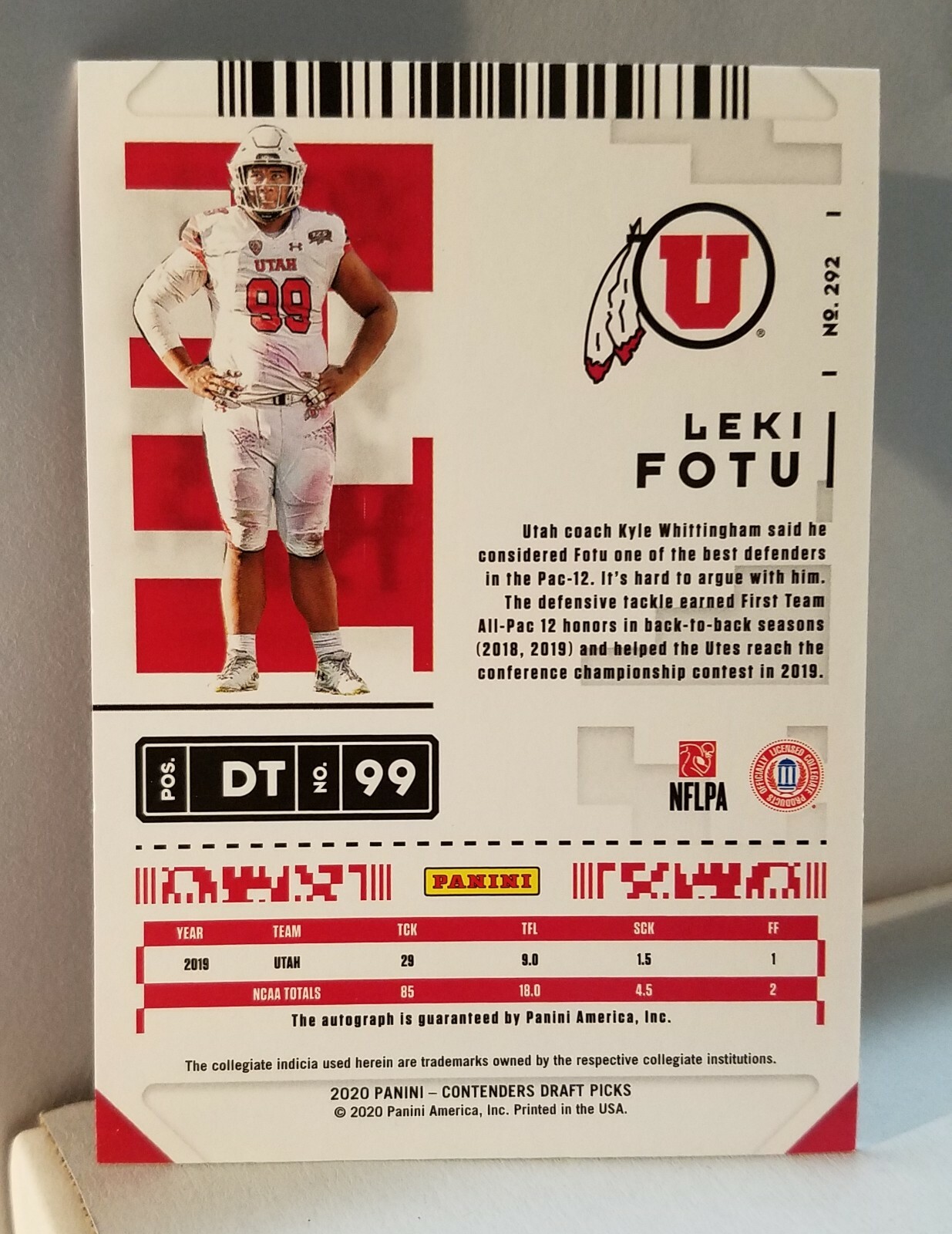2020 Panini Contenders Draft Picks - College Ticket Autographs Leki ...