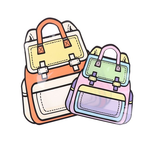 10pcs Cartoon Backpack Candy Bags For Kids Snack Biscuit Packing Gift ...