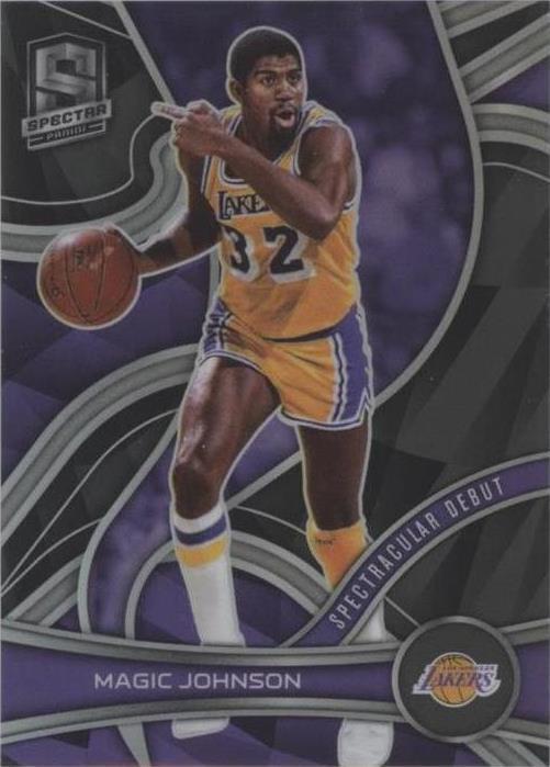 2021-22 Panini Spectra - Spectracular Debut Magic Johnson #157 Silver ...