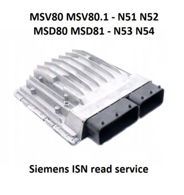 BMW MSV80 MSV80.1 MSD80 MSD81 ISN read service (reset working hours) | eBay