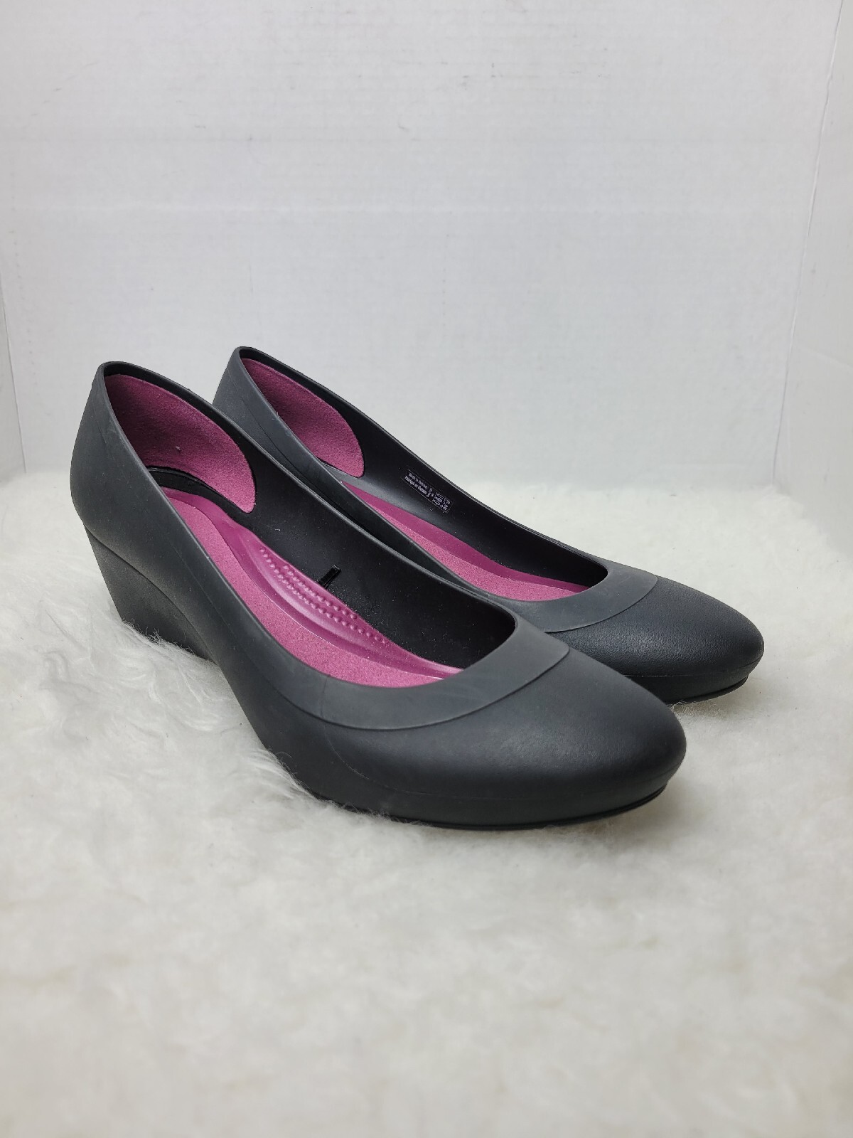 Crocs Lina Wedge Pump Dual Comfort Womens Size 9 W - Gem