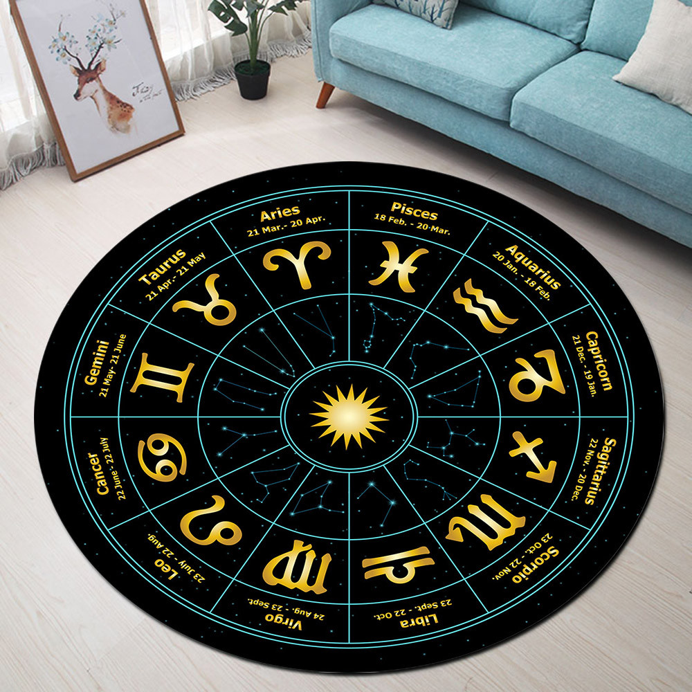 Round zodiac rug 60 photos - Astrologytoyou.com